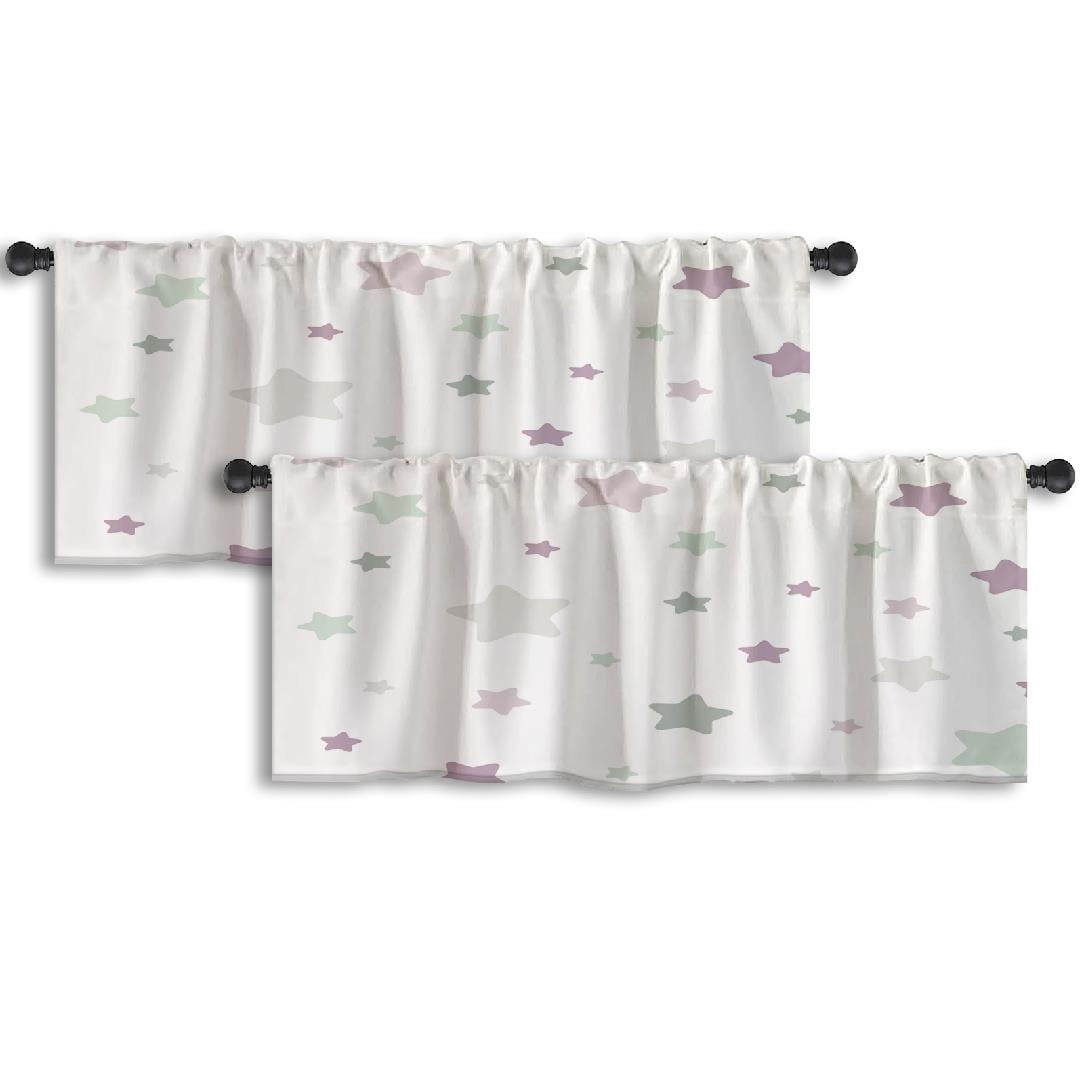 LALILO Kitchen Curtain Valance Flyer Scary Party Invitation Rod Pocket ...