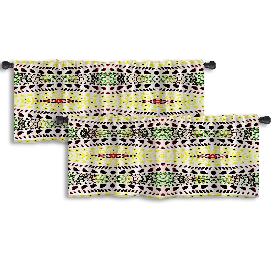 LALILO Kitchen Curtain Valance July Tourists Visit Medieval Rod Pocket ...