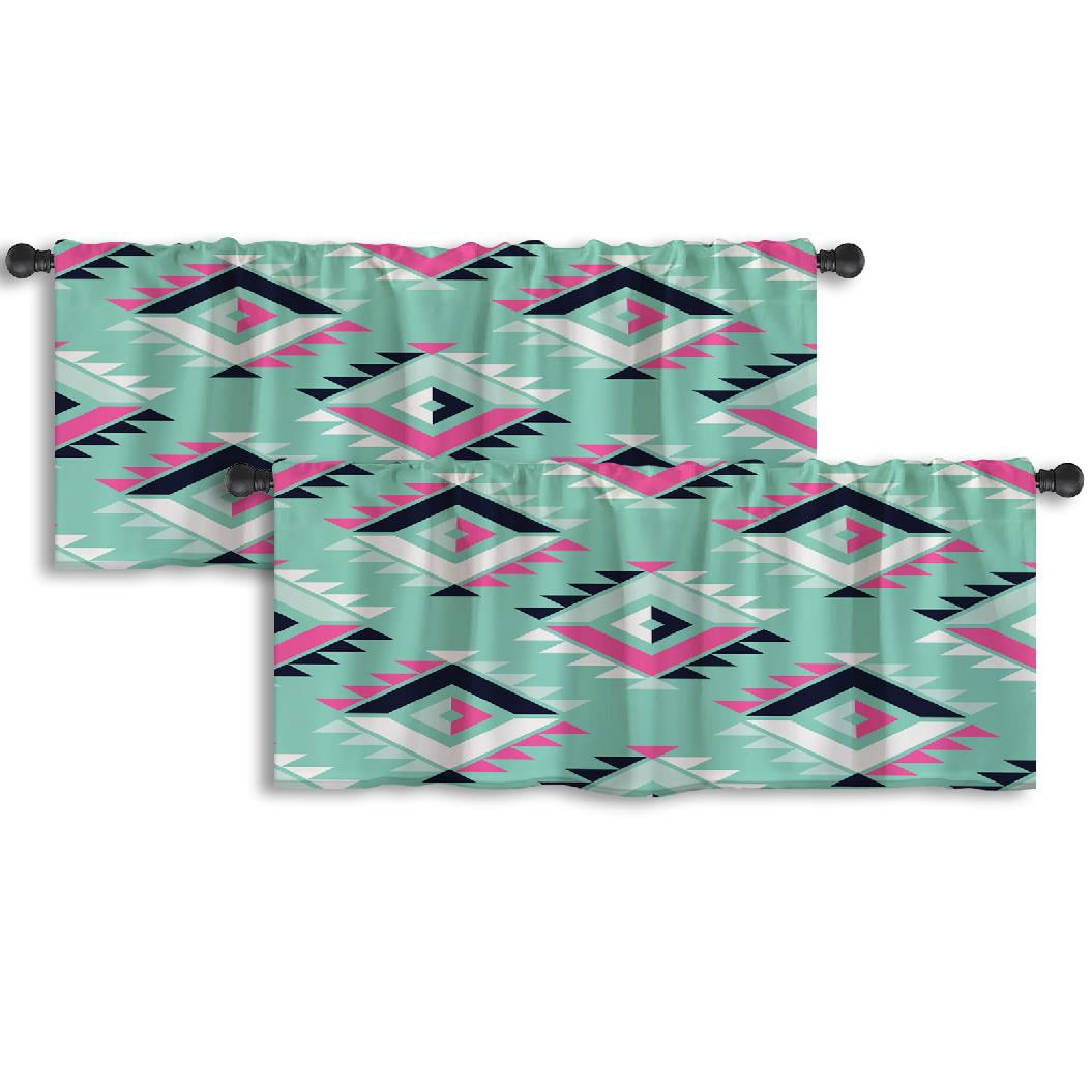 LALILO Kitchen Curtain Valance Map South America America Map Rod Pocket ...