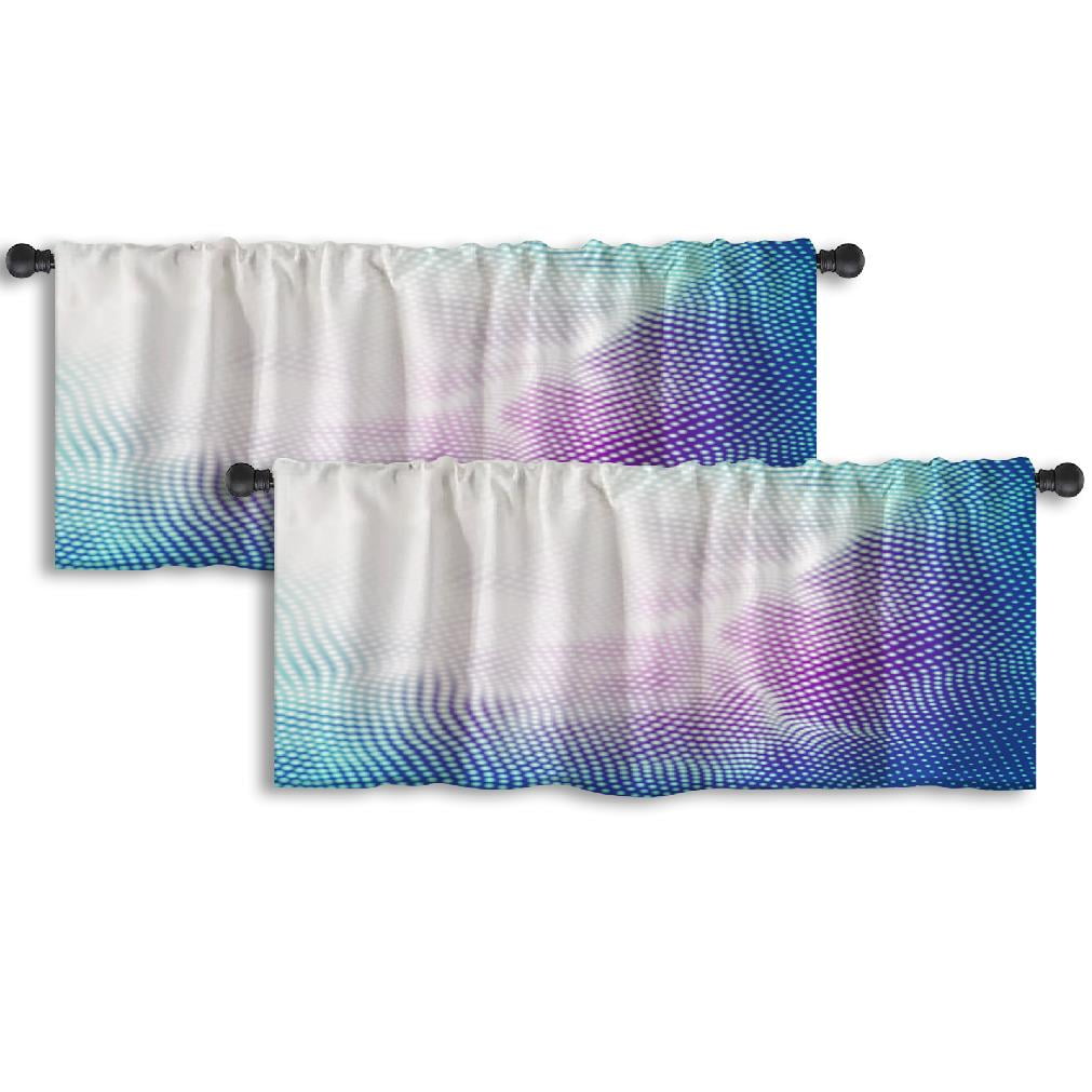 LALILO Kitchen Curtain Valance Map South American Countries Rod Pocket ...