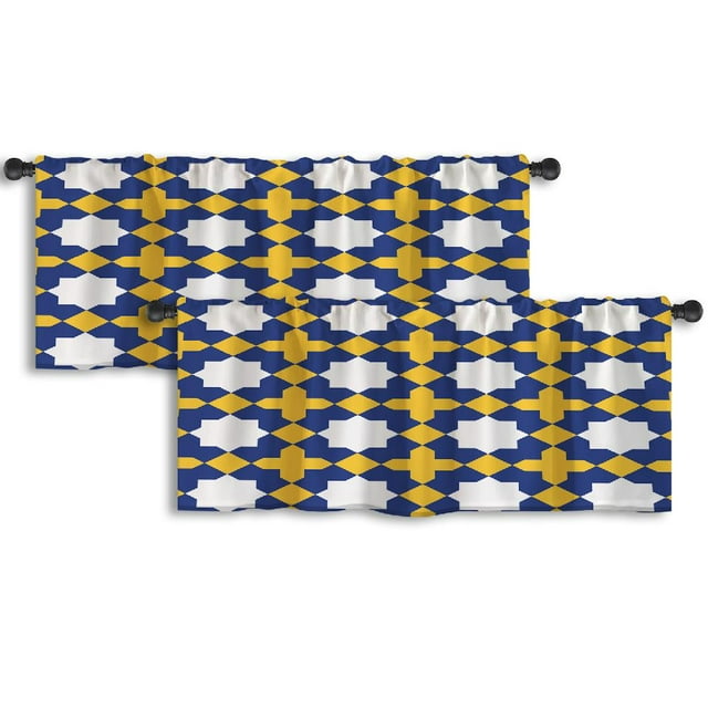 LALILO Kitchen Curtain Valance Morocco Traditional Arabic Rod Pocket ...