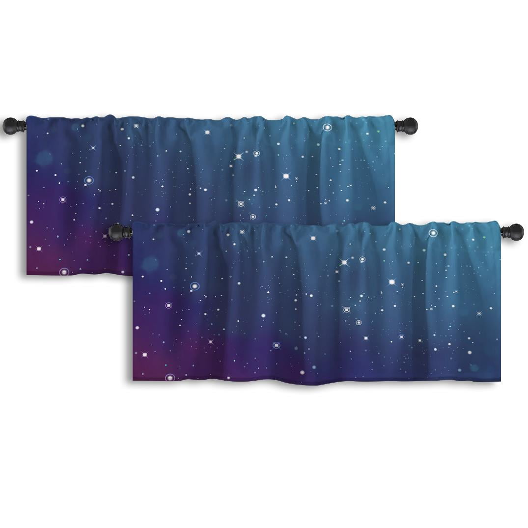 LALILO Kitchen Curtain Valance Palm Trees Sun Light Hot Nature Rod ...