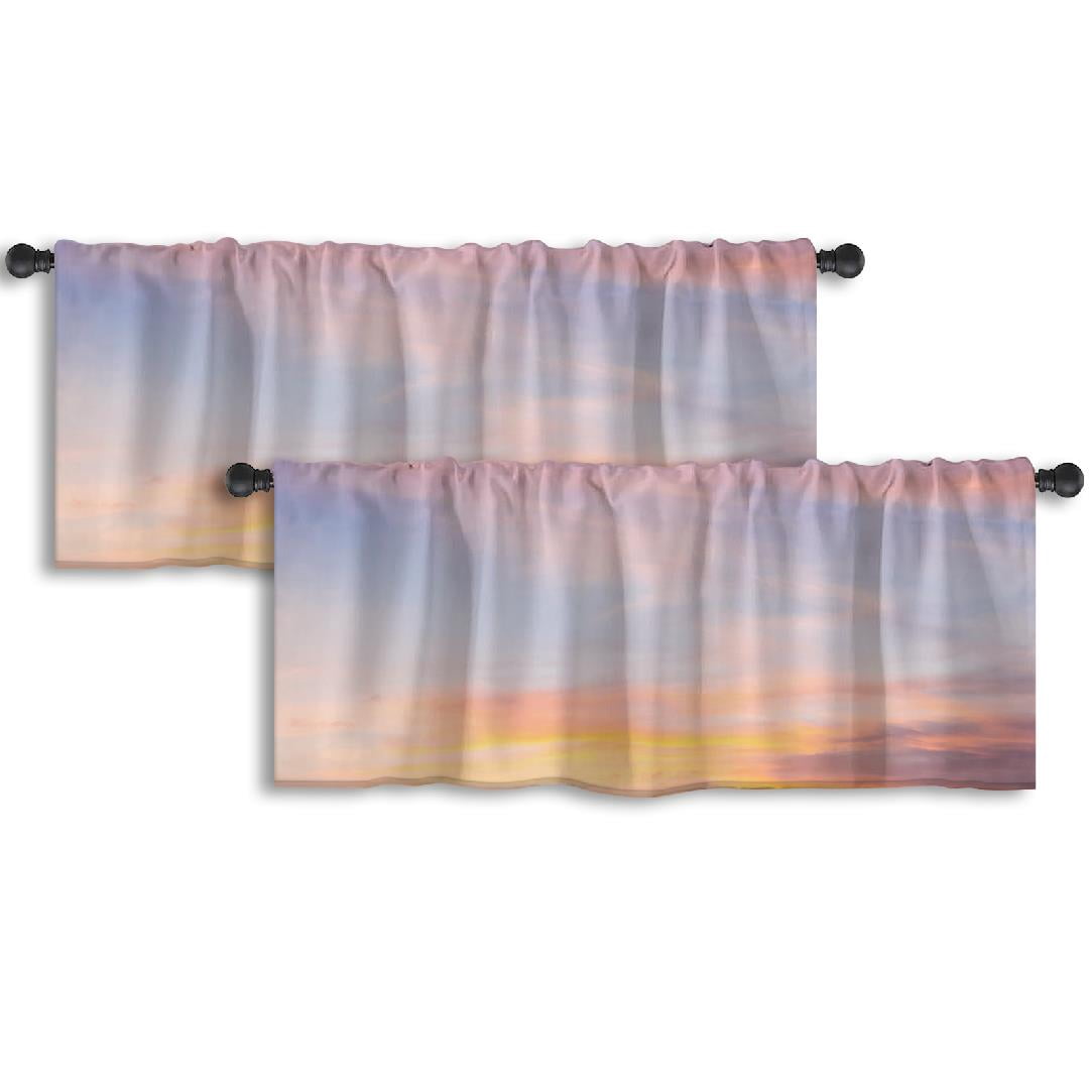LALILO Kitchen Curtain Valance People Beach Sydney Australia Rod Pocket ...