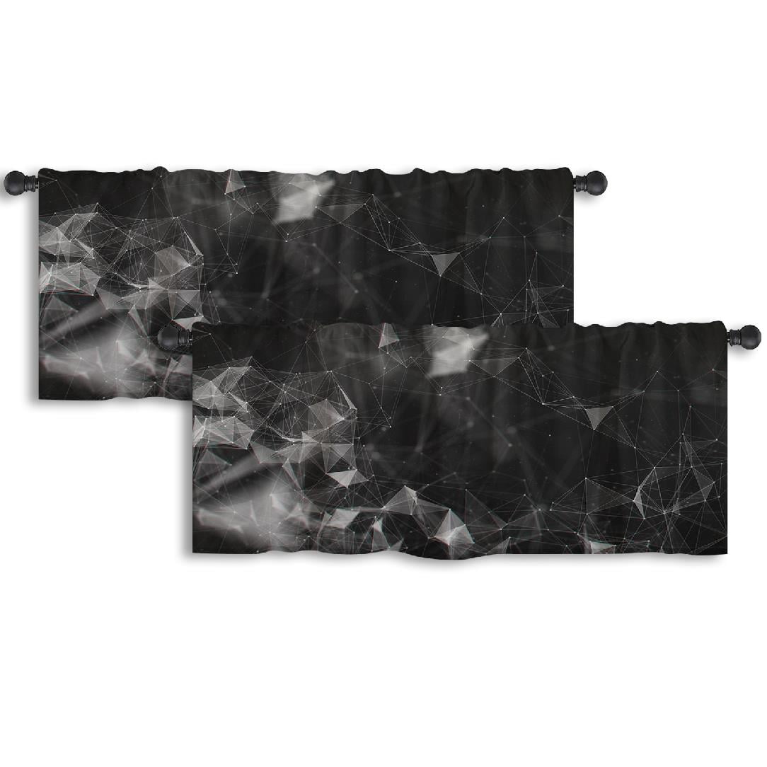 LALILO Kitchen Curtain Valance Plant Objects Collection With Rod Pocket ...