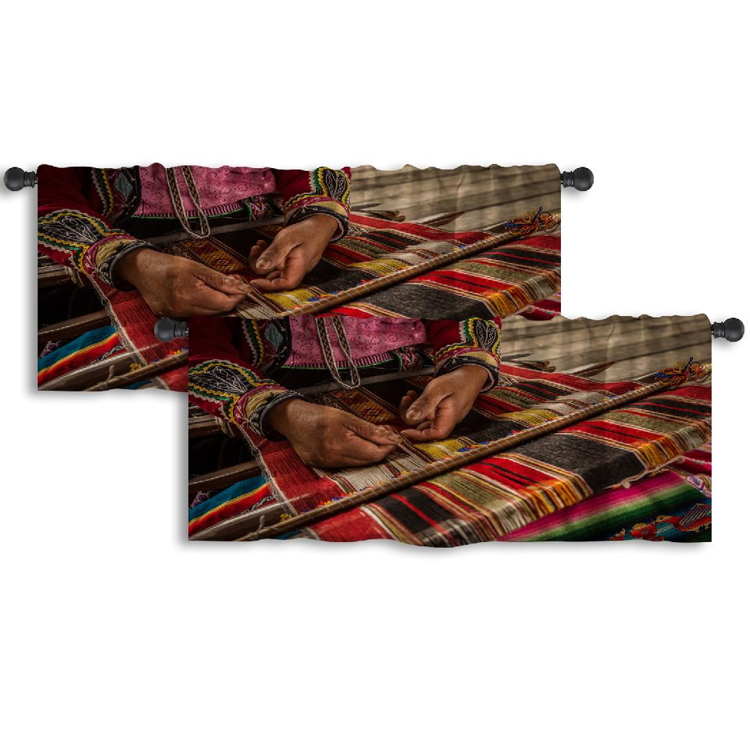 LALILO Kitchen Curtain Valance Rice Vietnam Vietnam Landscapes Rod ...