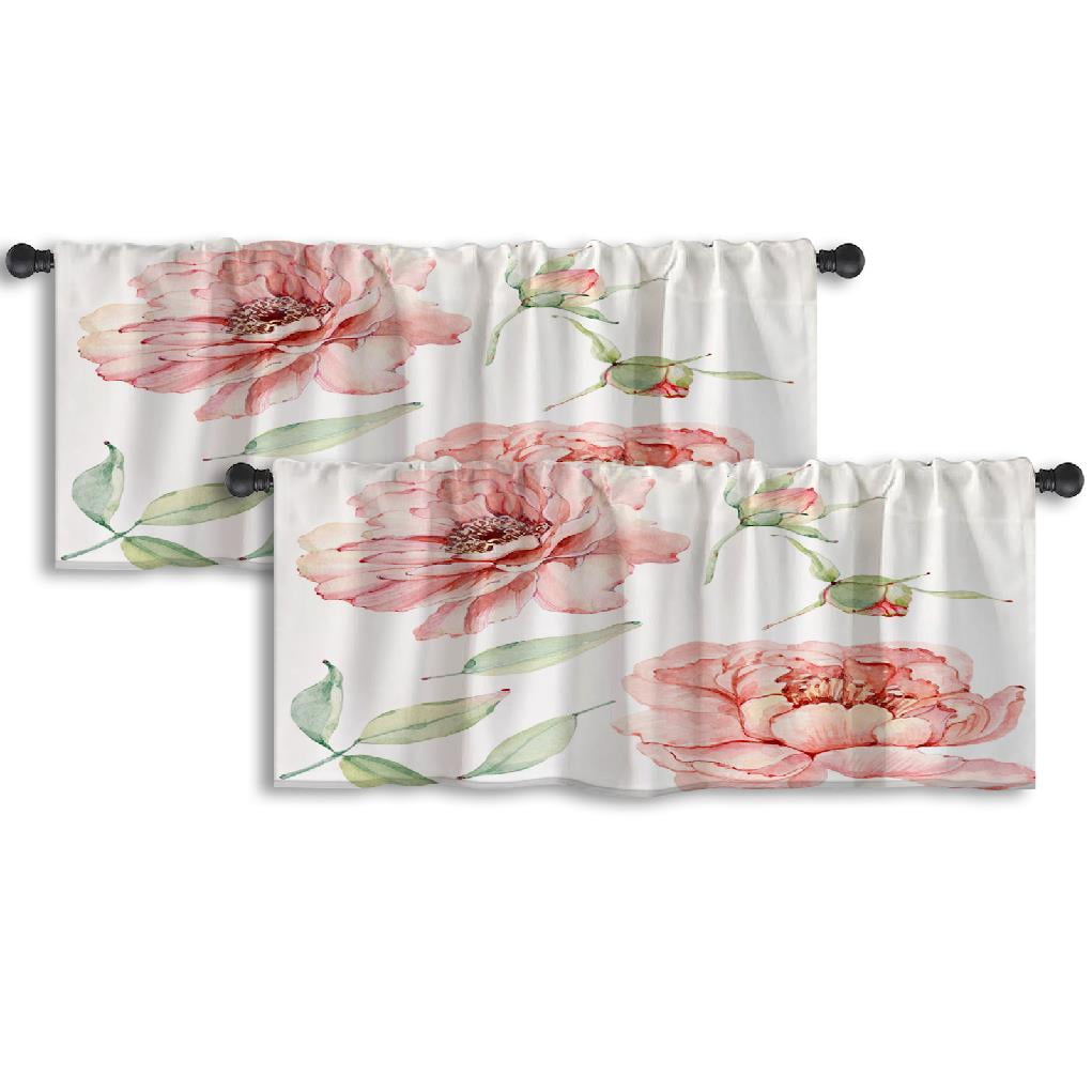 LALILO Kitchen Curtain Valance Star Trek Pine Forest Landscape Rod ...