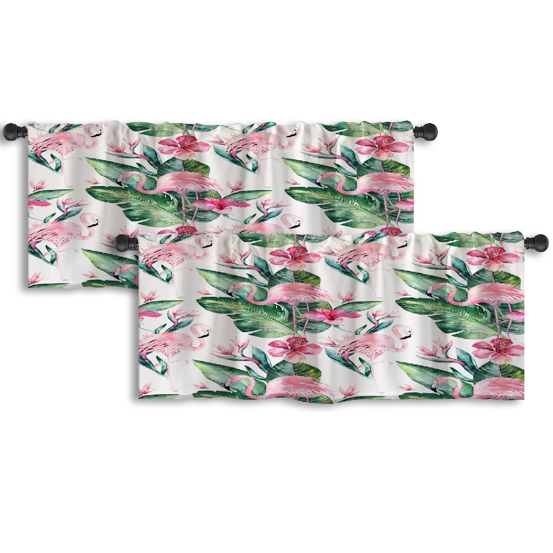 LALILO Kitchen Curtain Valance Sunset Sahara Desert Desert Rod Pocket ...