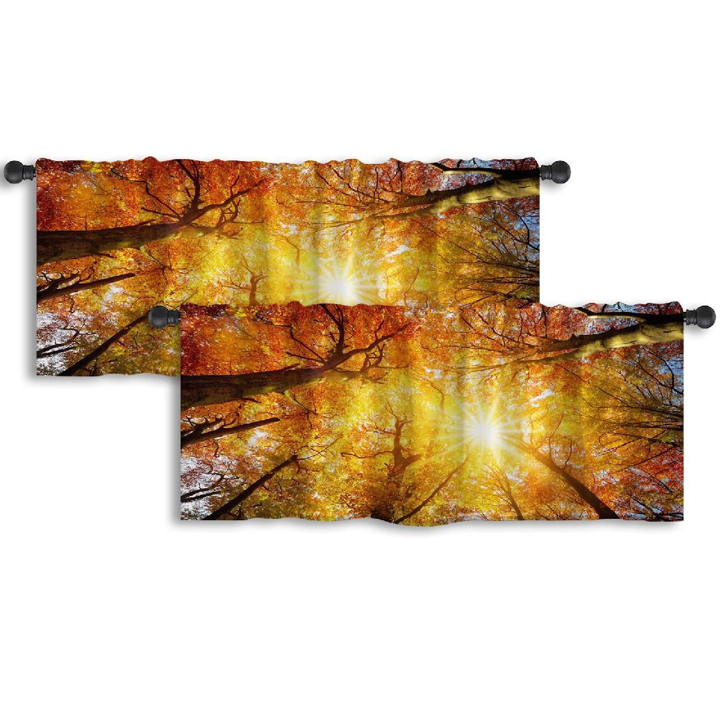 LALILO Kitchen Curtain Valance Walkway Famous South Beach Rod Pocket ...