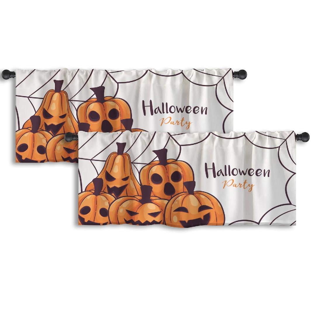 LALILO Kitchen Curtain Valance Watercolor World Map World Map Rod ...