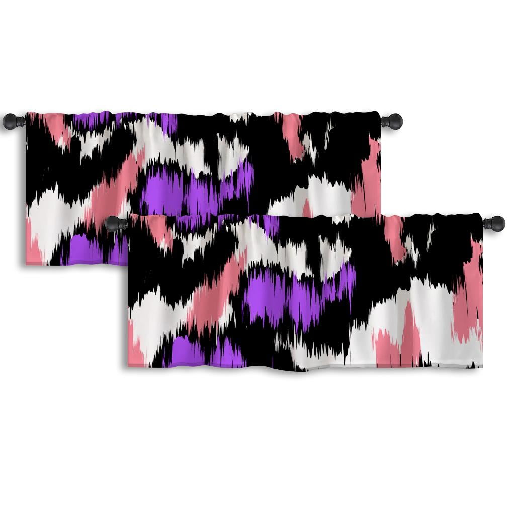 LALILO Kitchen Curtain Valance World Map Vintage Map World Rod Pocket ...