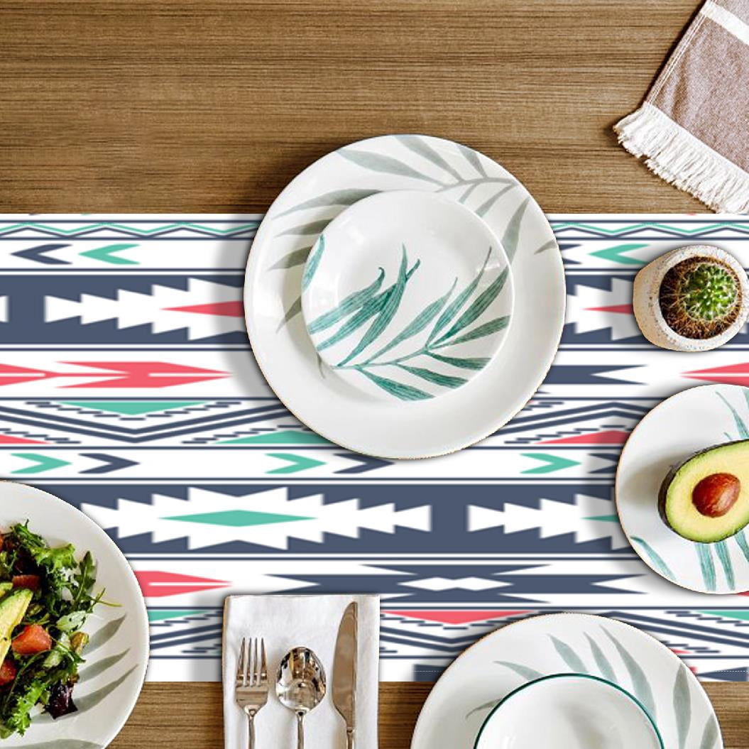 LALILO Table Runner Ethnic Tribal Aztec Tribal Table Center Decor for ...