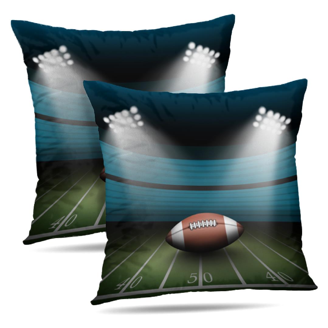 LALILO Throw Pillow Covers American Football Ball Field American ...