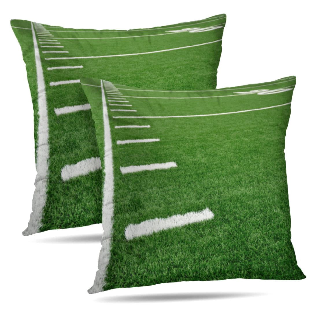 LALILO Throw Pillow Covers American Football Field With Football ...
