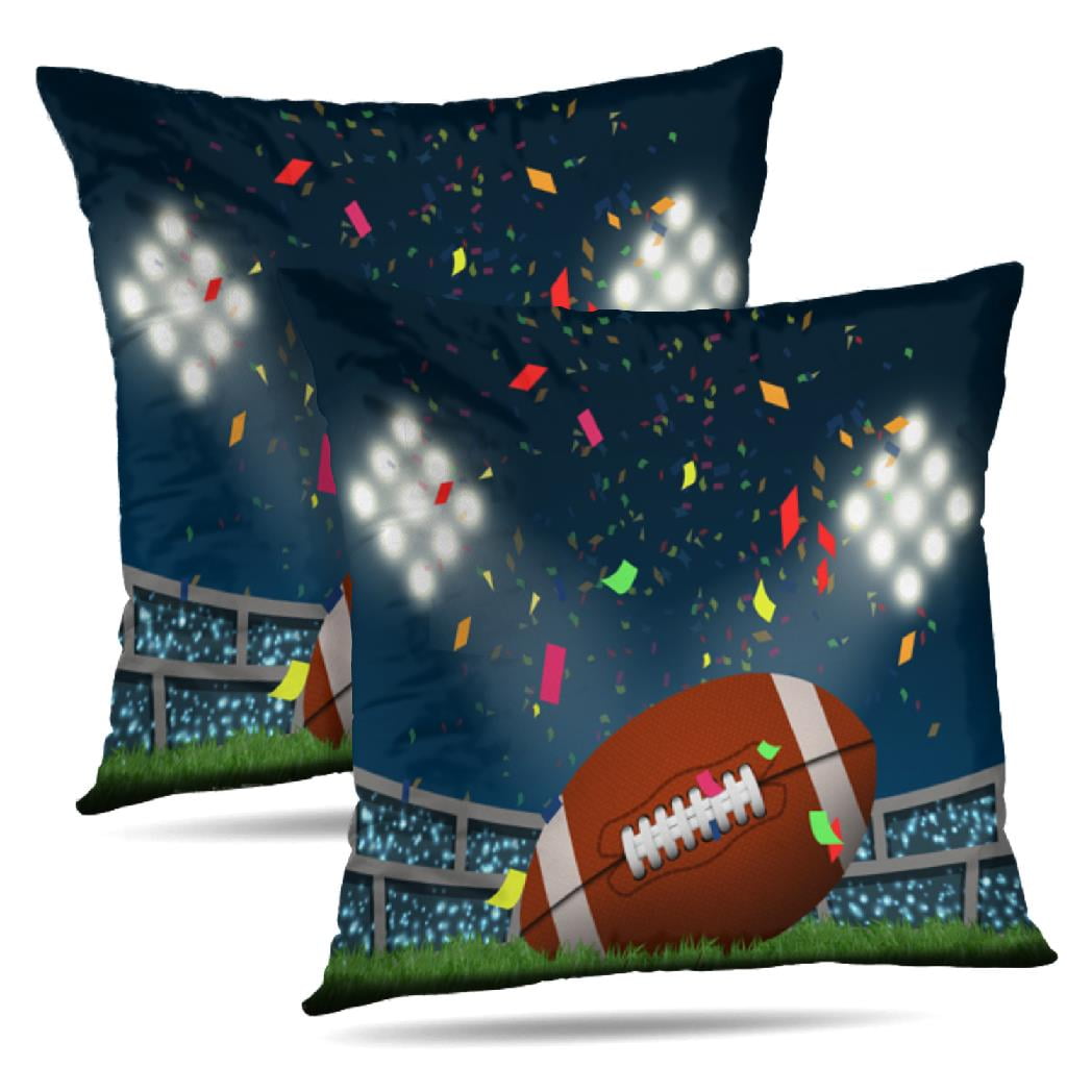 LALILO Throw Pillow Covers American Football Stadium With And Cushion ...
