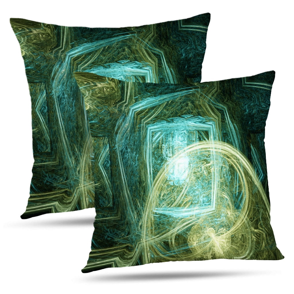 LALILO Throw Pillow Covers Art Digital Artistic Beautiful Black Color ...