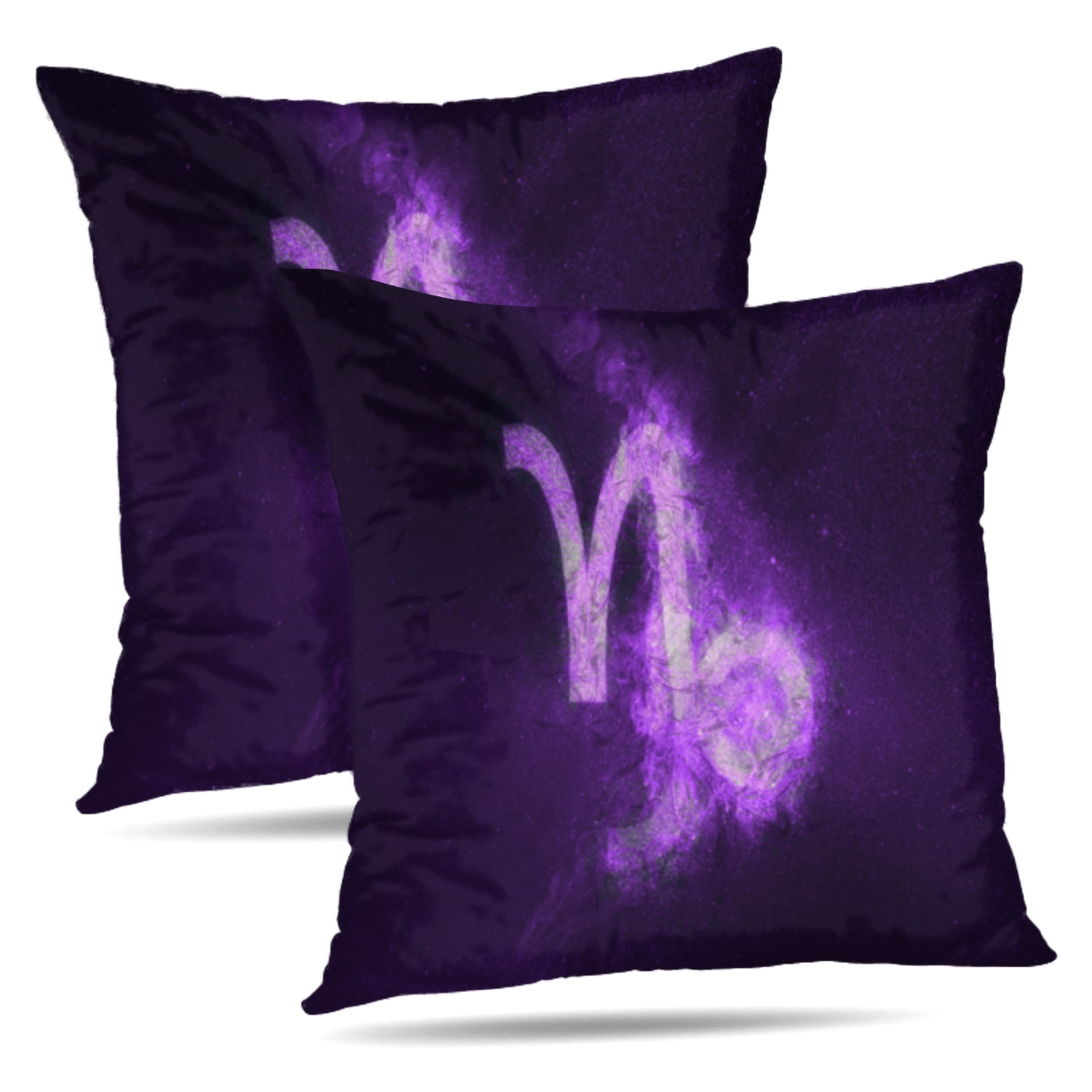 LALILO Throw Pillow Covers Capricorn Zodiac Sign Night Sky Air Cushion ...