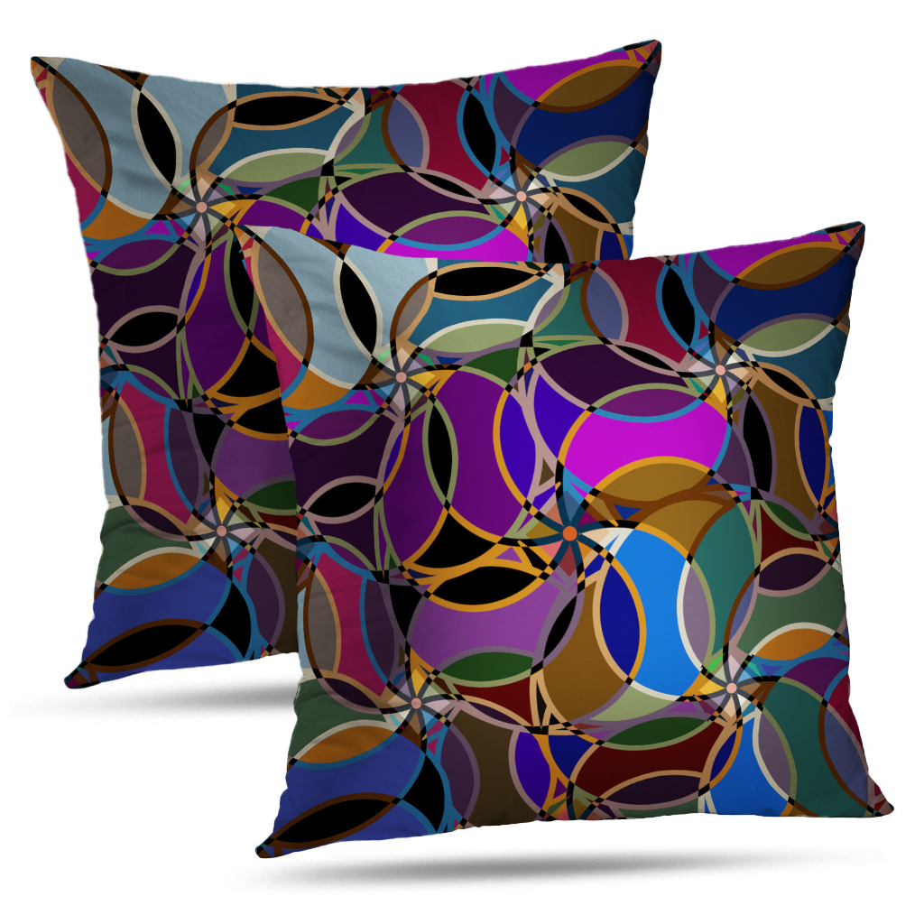 LALILO Throw Pillow Covers Colorful Decorative Backdrop Can Surface ...