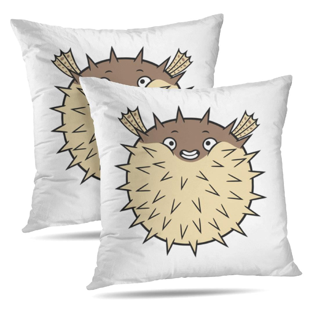 LALILO Throw Pillow Covers Cute Fish Cartoon Marine Theme Fish Cushion ...