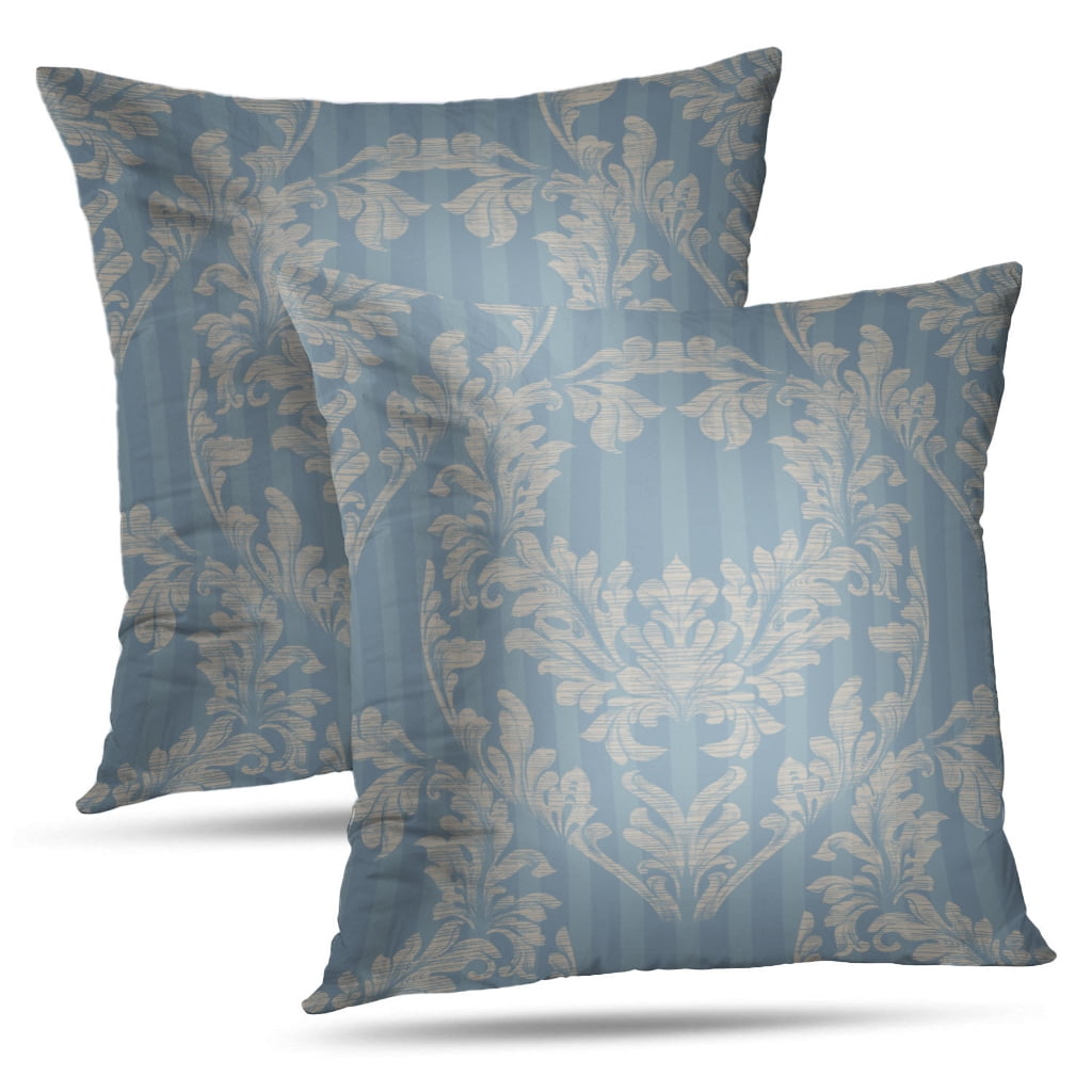 LALILO Throw Pillow Covers Damask Royal Luxury Antique Art Backdrop ...