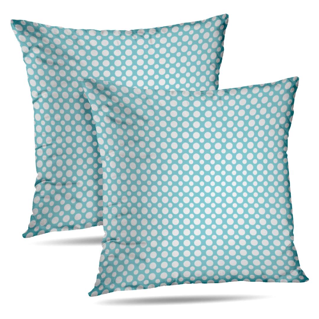 LALILO Throw Pillow Covers Dots Polka Dot Polka Art Backdrop Black ...