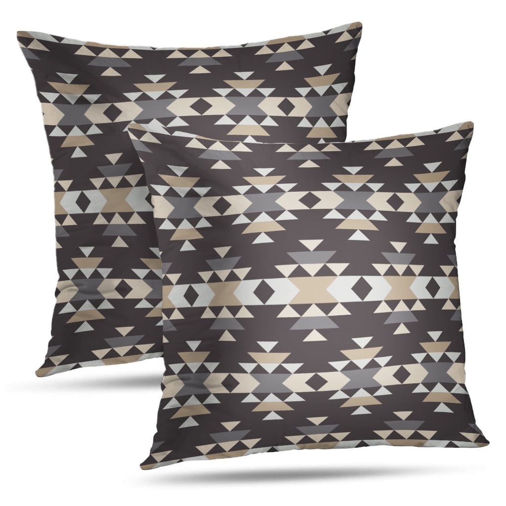 LALILO Throw Pillow Covers Ethnic Boho Tribal Folk Motif African ...