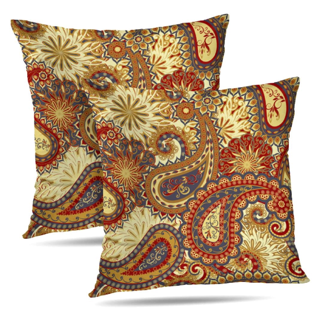 LALILO Throw Pillow Covers Ethnic Traditional Vintage With Cushion ...
