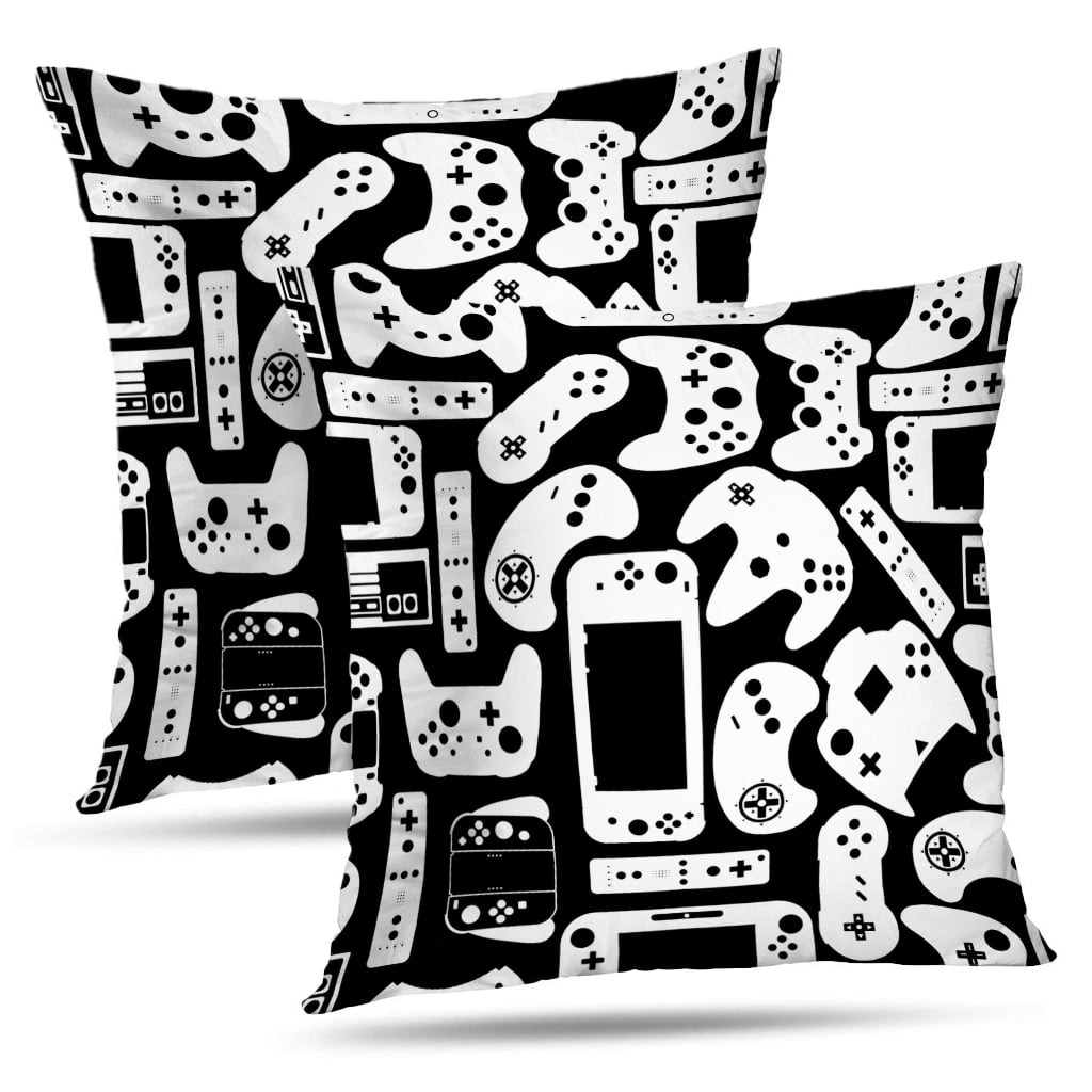 LALILO Throw Pillow Covers Game Controller Button Collection Computer ...