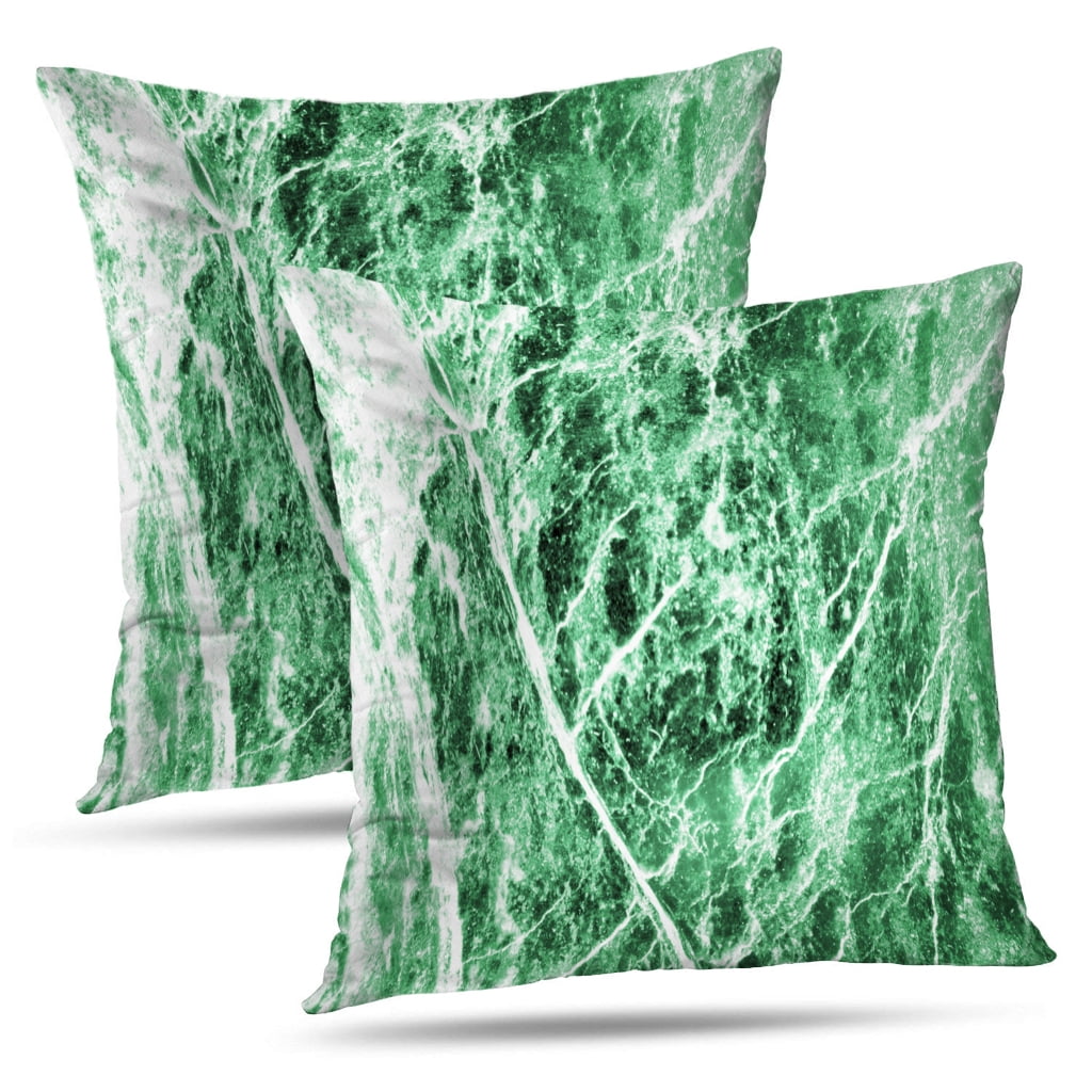 LALILO Throw Pillow Covers Green Architecture Art Backdrop Black ...