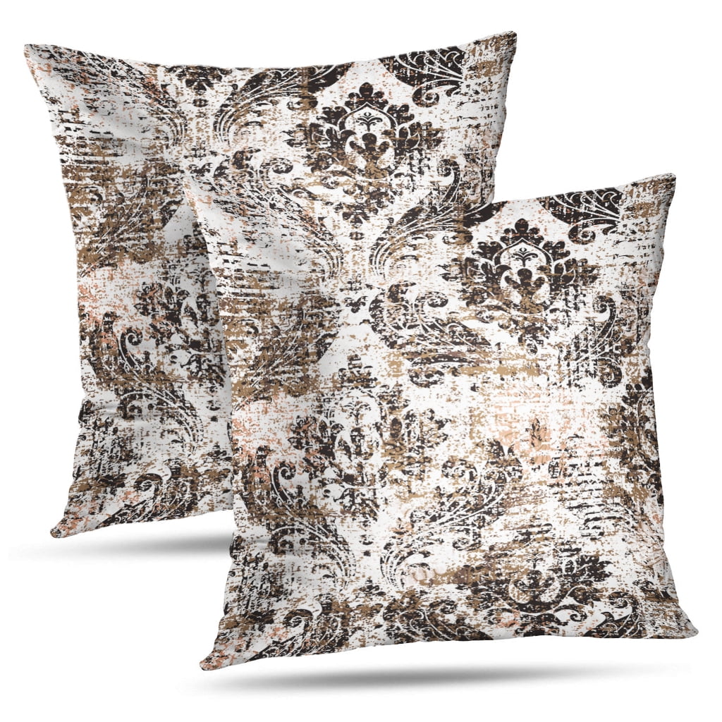 LALILO Throw Pillow Covers Grunge Art Grunge And Vintage Border Frame ...