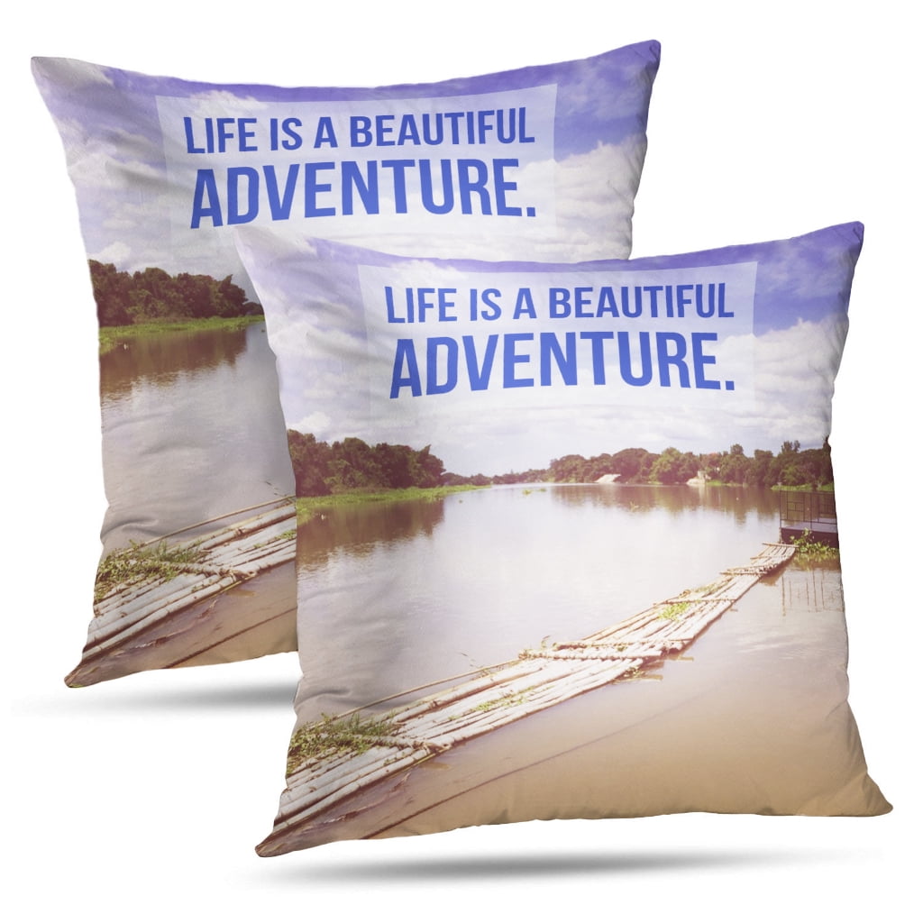 LALILO Throw Pillow Covers Inspirational Motivational Quote Life ...