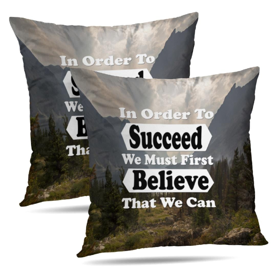 LALILO Throw Pillow Covers Inspirational Quotes Order First Can Cushion ...