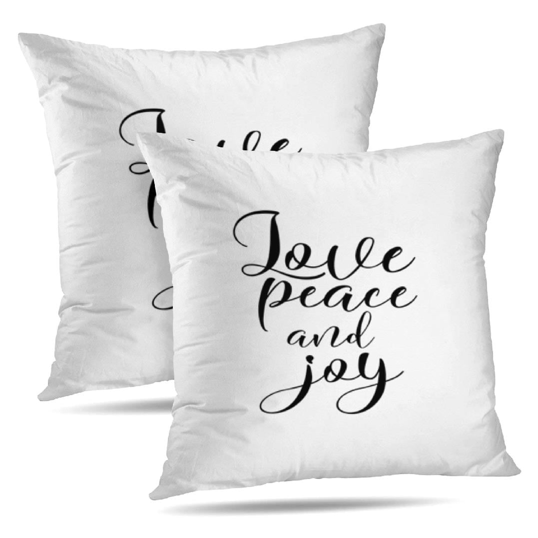 LALILO Throw Pillow Covers Lettering Ink Modern Brush Calligraphy ...