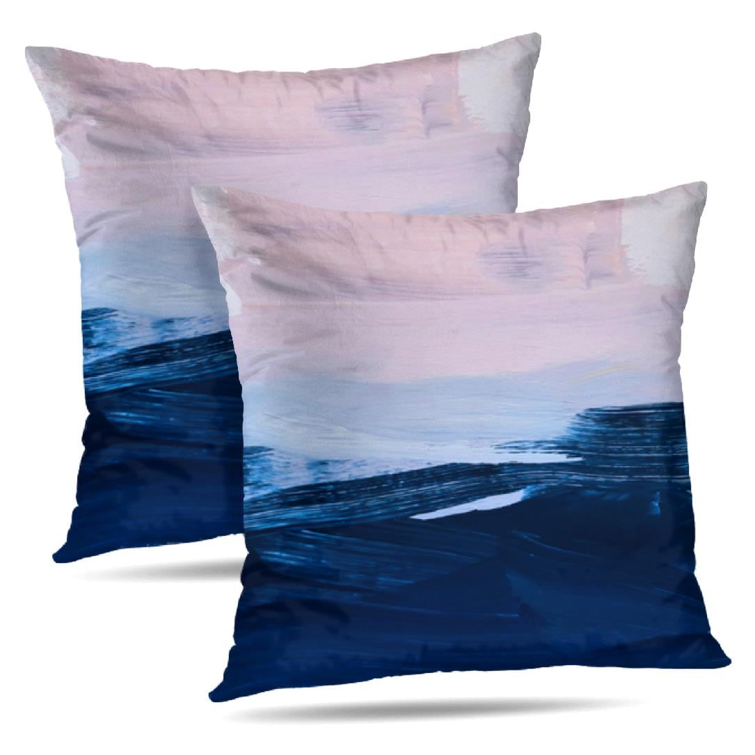 LALILO Throw Pillow Covers Modern Art Contemporary Landscape Cushion ...