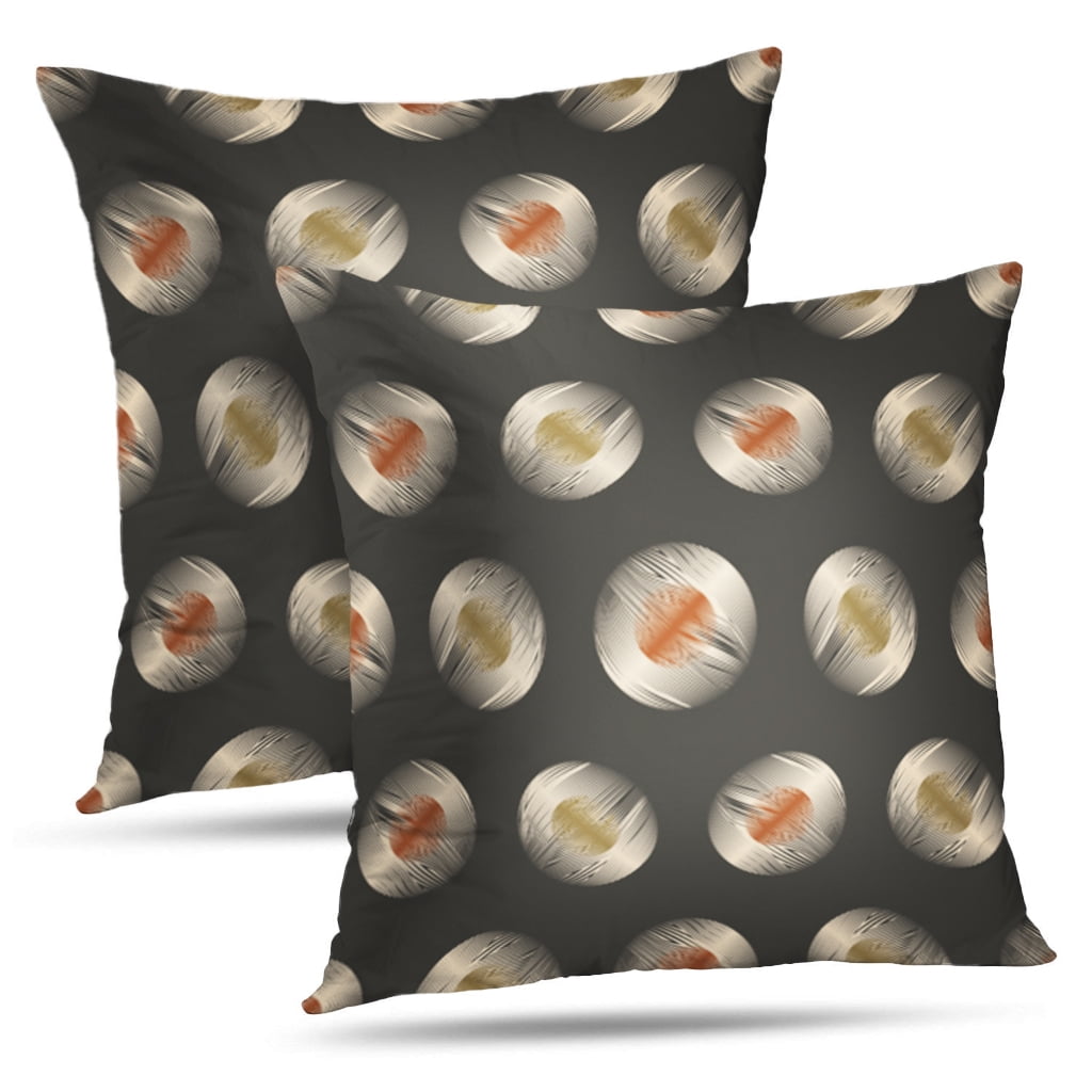 LALILO Throw Pillow Covers Polka Dot Polka Art Artistic Backdrop Beige ...