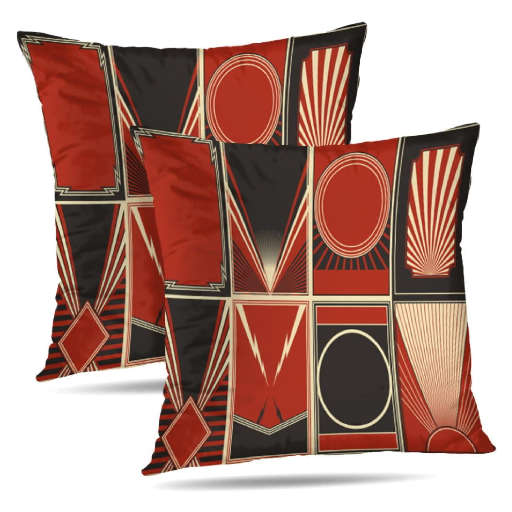 LALILO Throw Pillow Covers Retro Art Black Circle Classic Cushion Cover ...