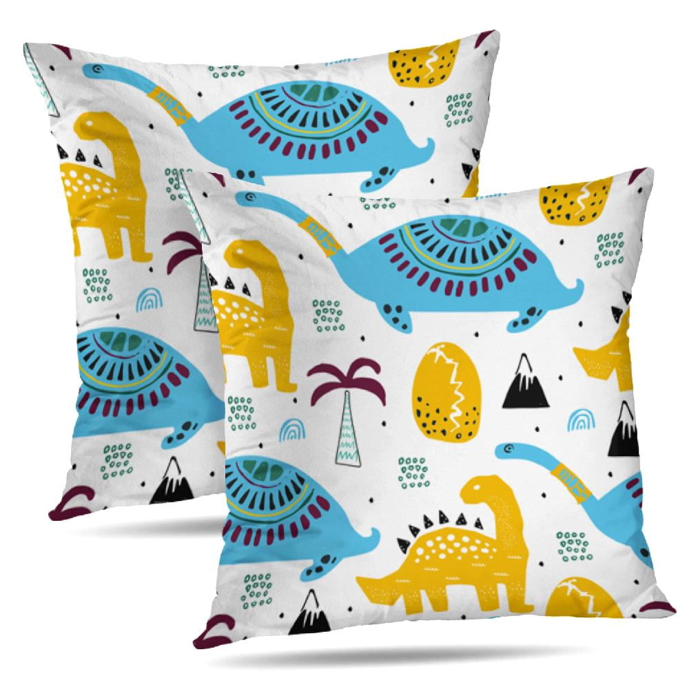 LALILO Throw Pillow Covers With Dinosaur Wild Exotic Animal Kids ...