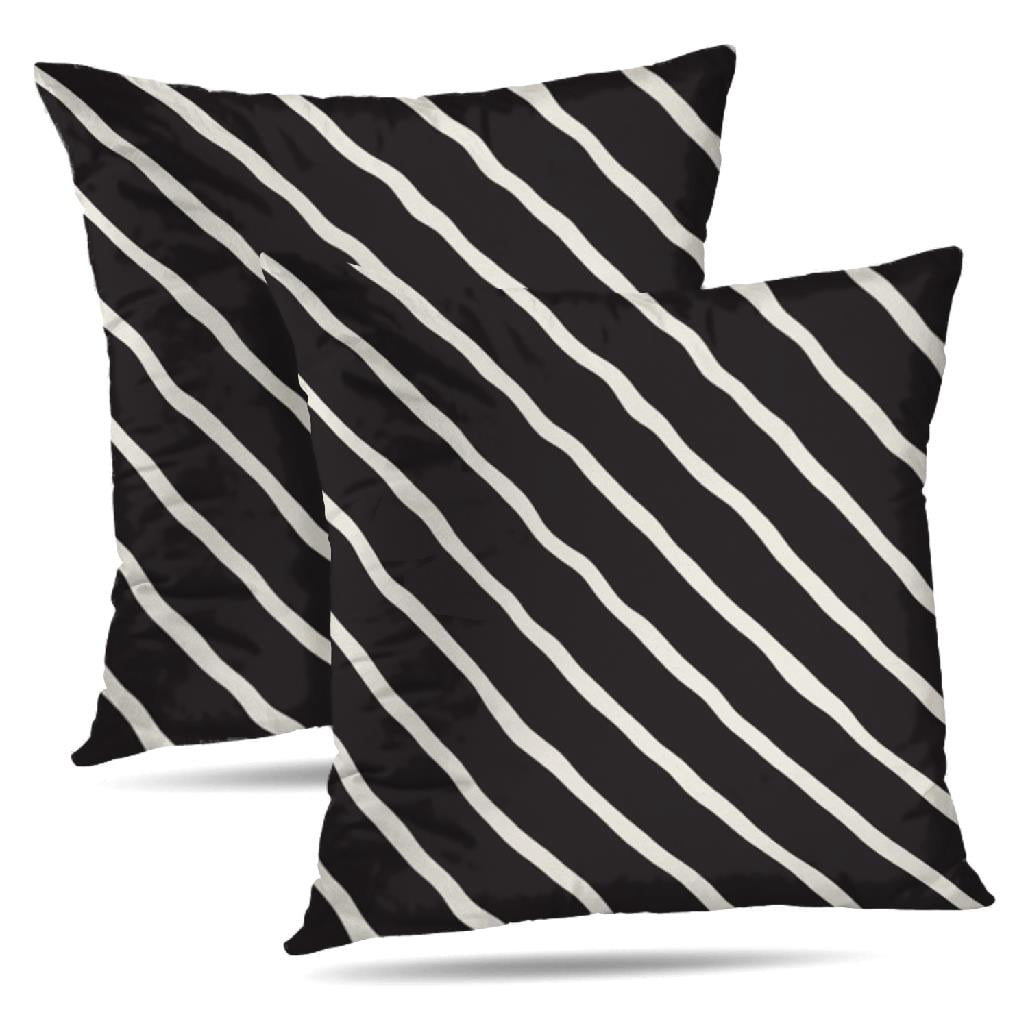 LALILO Throw Pillow Covers With Waves With Wavy Brush Strokes Cushion ...