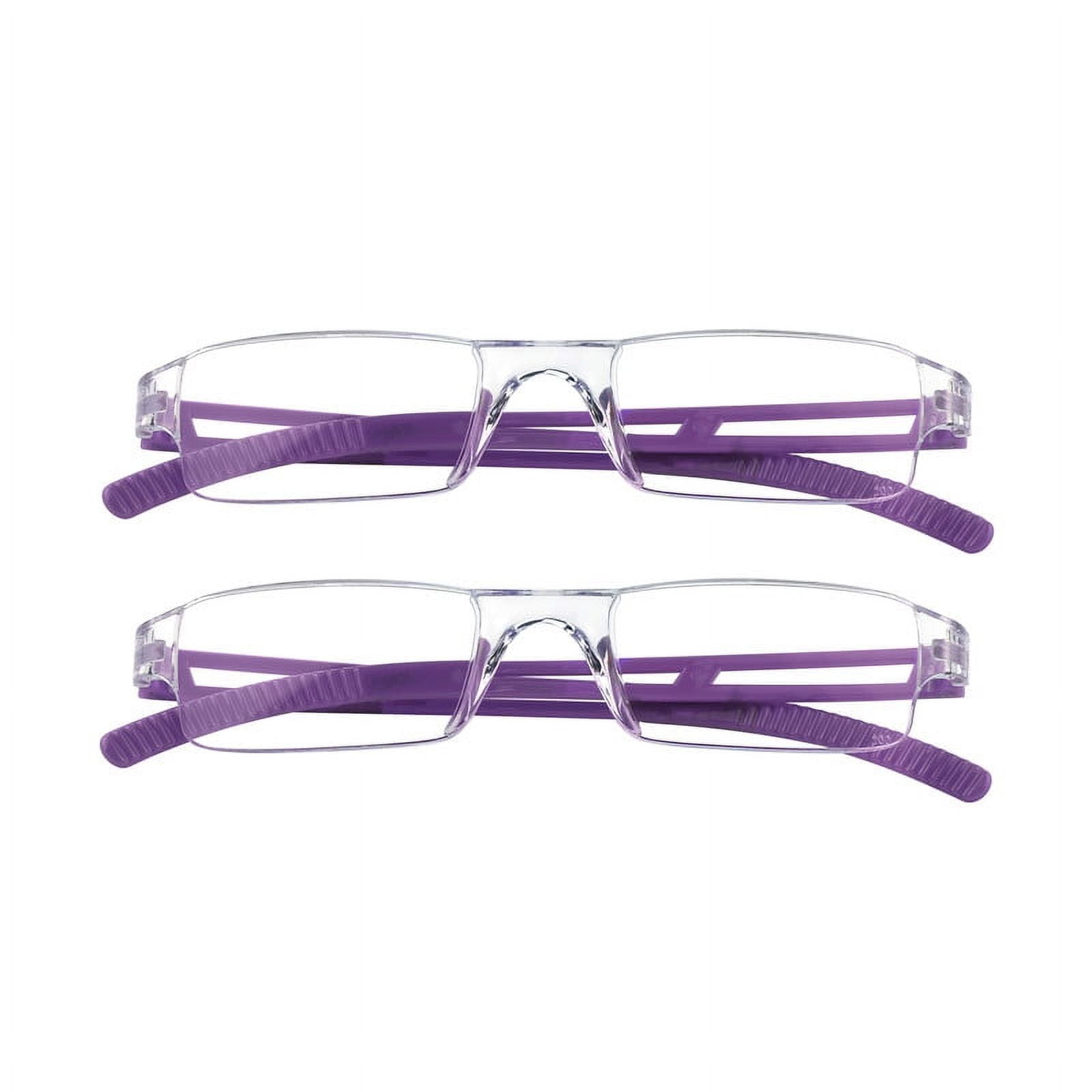 LAMBBAA 2 Pack Reading Glasses, Blue Light Blocking Computer Reading ...