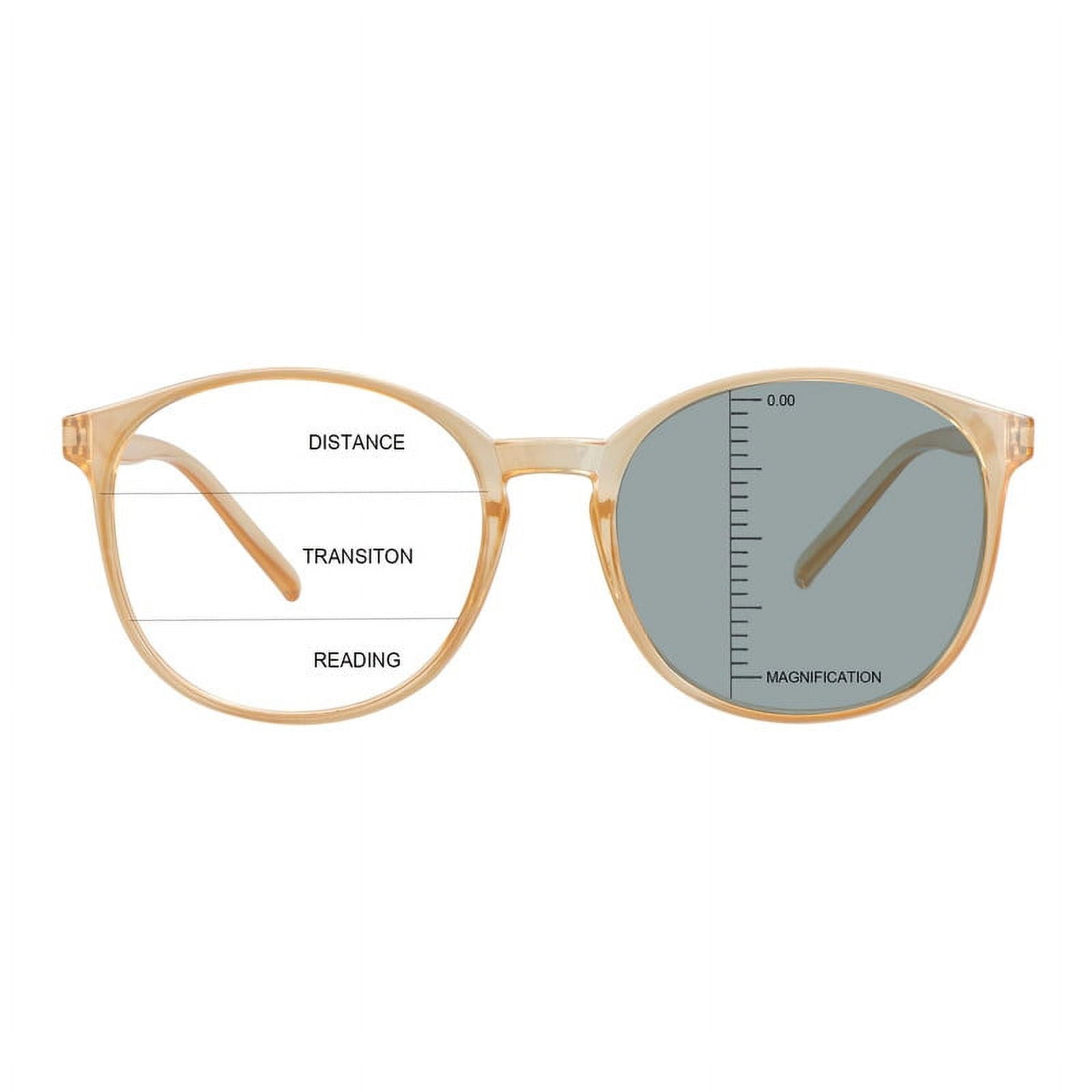 LAMBBAA Vintage Round Progressive Multifocal Presbyopic Glasses ...