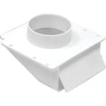 Lambro 143W 4" Plastic Under-Eave Vent, Exterior Dryer Vent with Damper ...