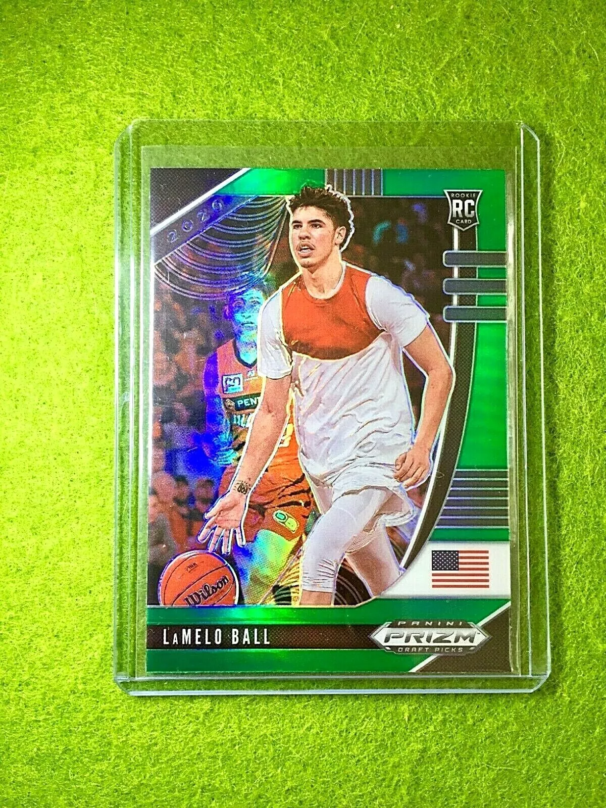 LAMELO BALL GREEN PRIZM ROOKIE CARD JERSEY #1 NBL RC HORNETS SP 2020 Prizm Draft - Walmart.com