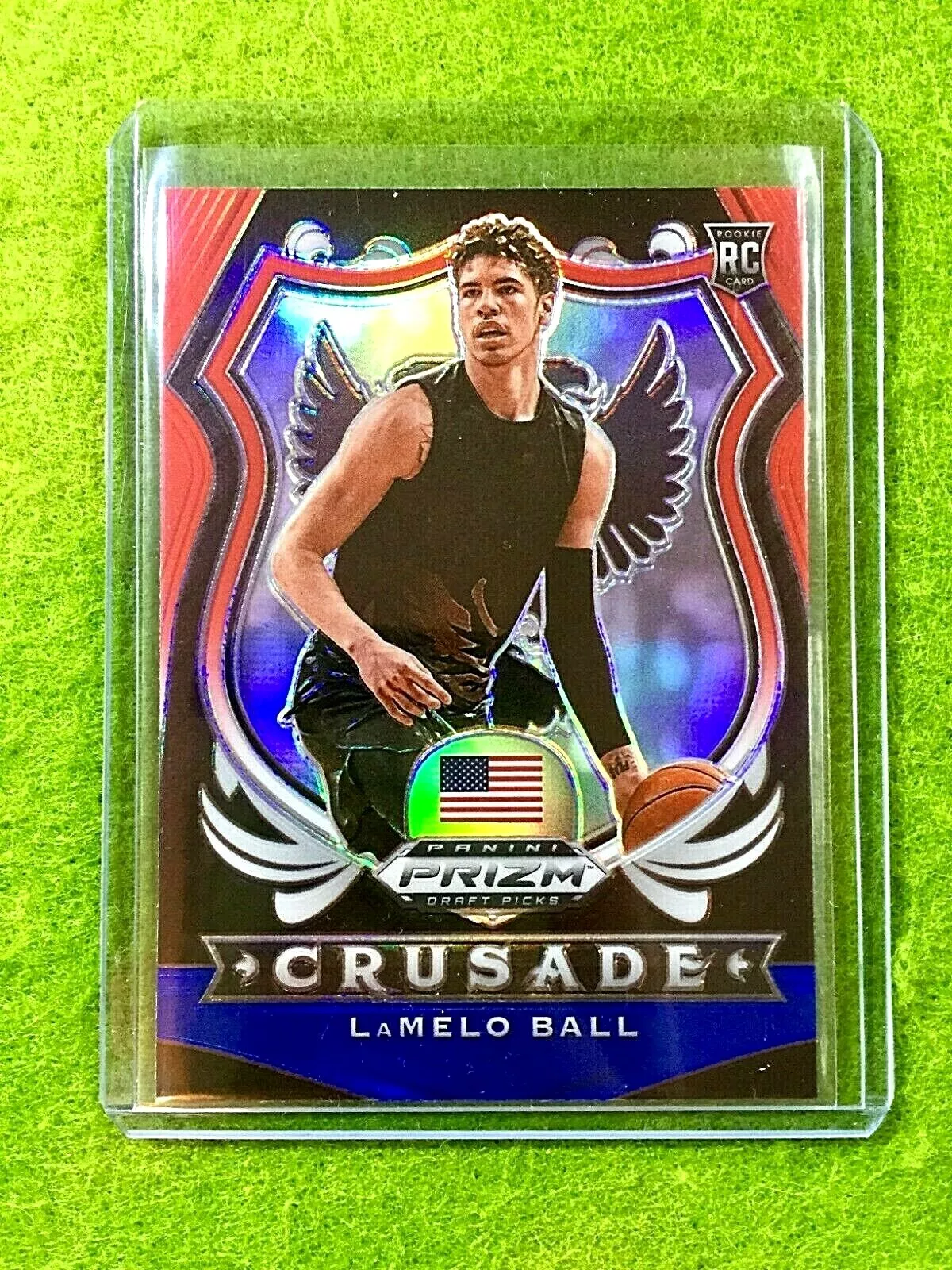 LAMELO BALL PRIZM ROOKIE CARD HORNETS 2020 Panini Prizm Crusade LaMelo ...