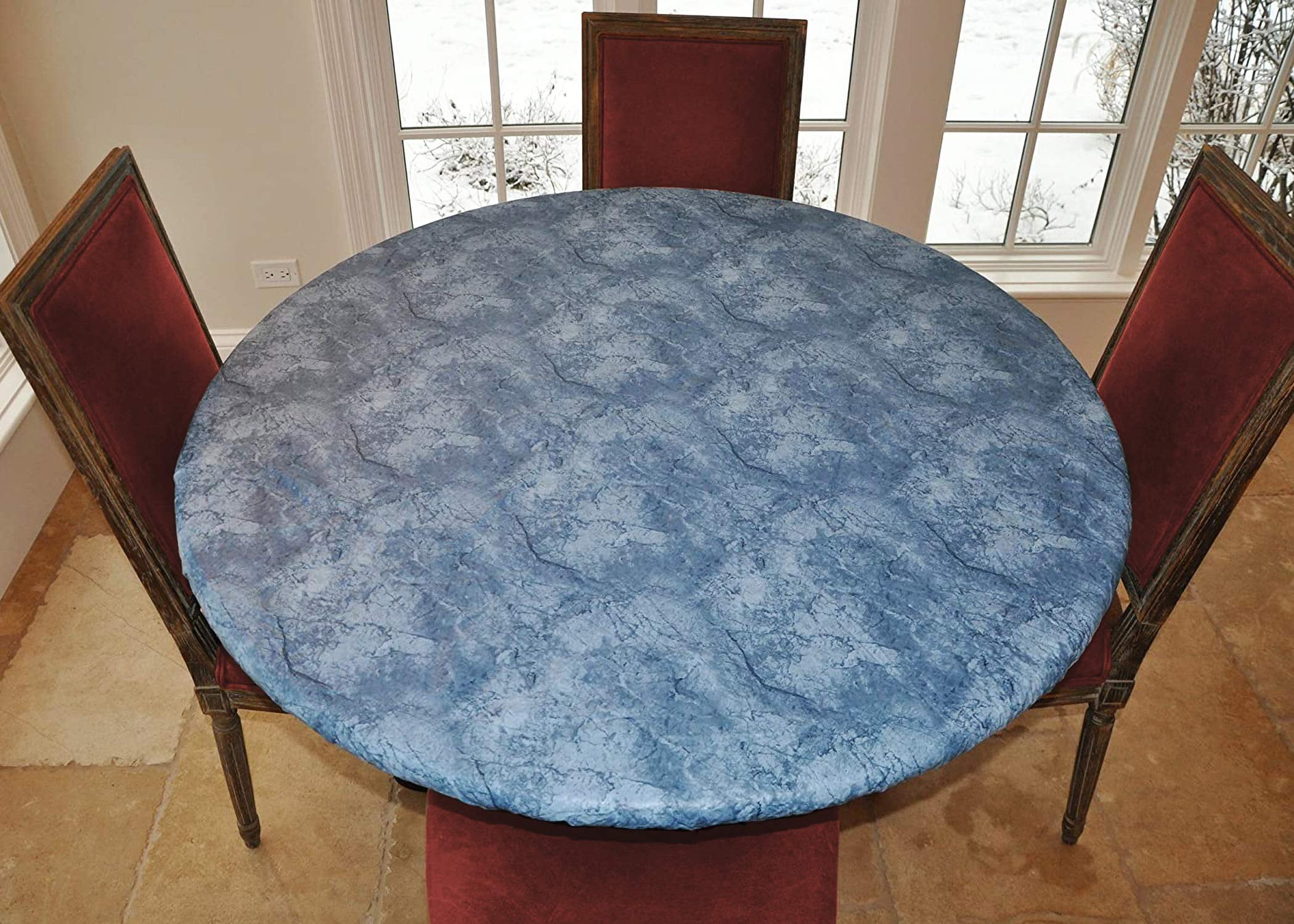 LAMINET - Elite Elastic Edged Print Table Pad - MARBLE BLUE - Small ...
