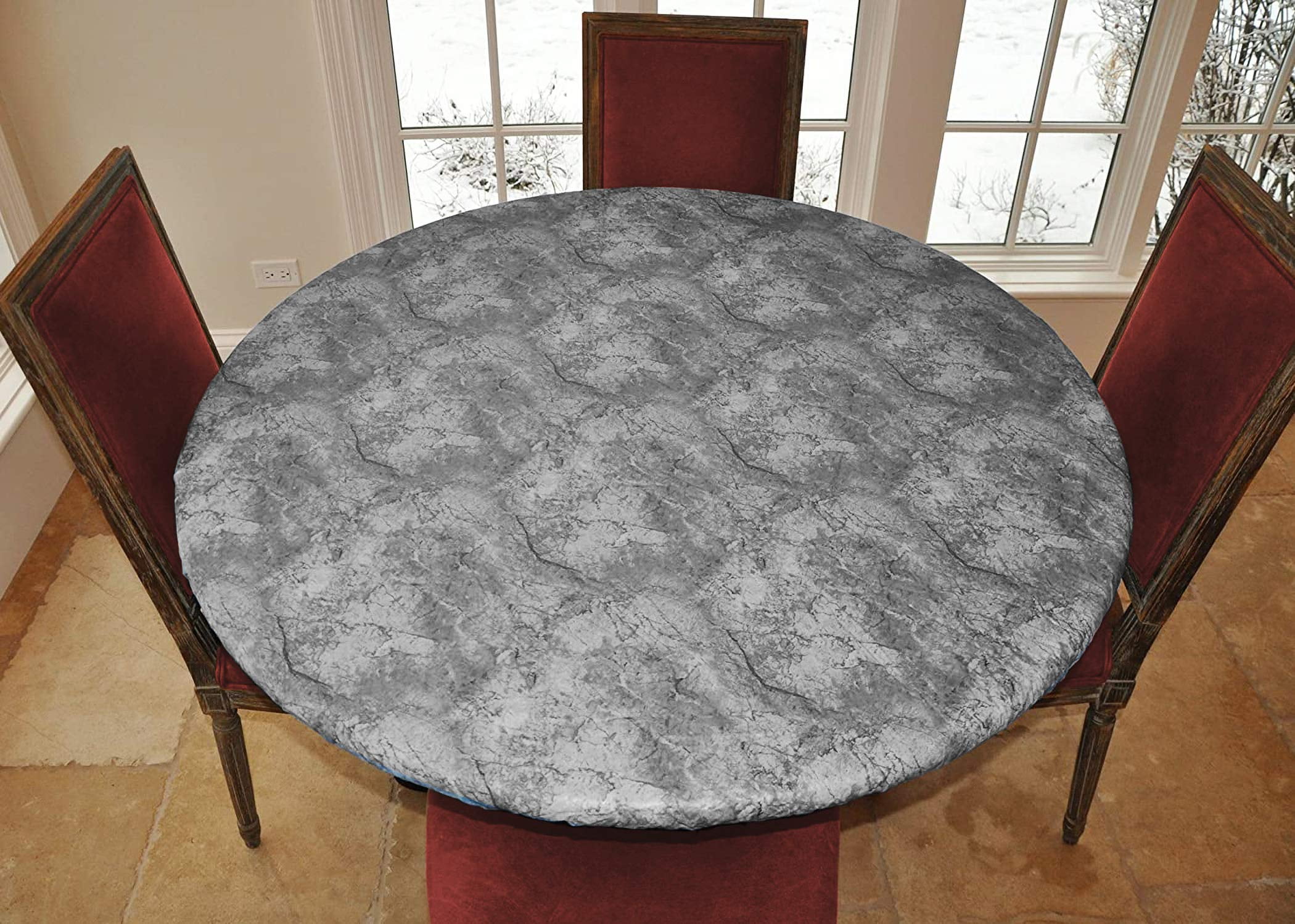 LAMINET - Elite Elastic Edged Print Table Pad - MARBLE GREY - Small ...