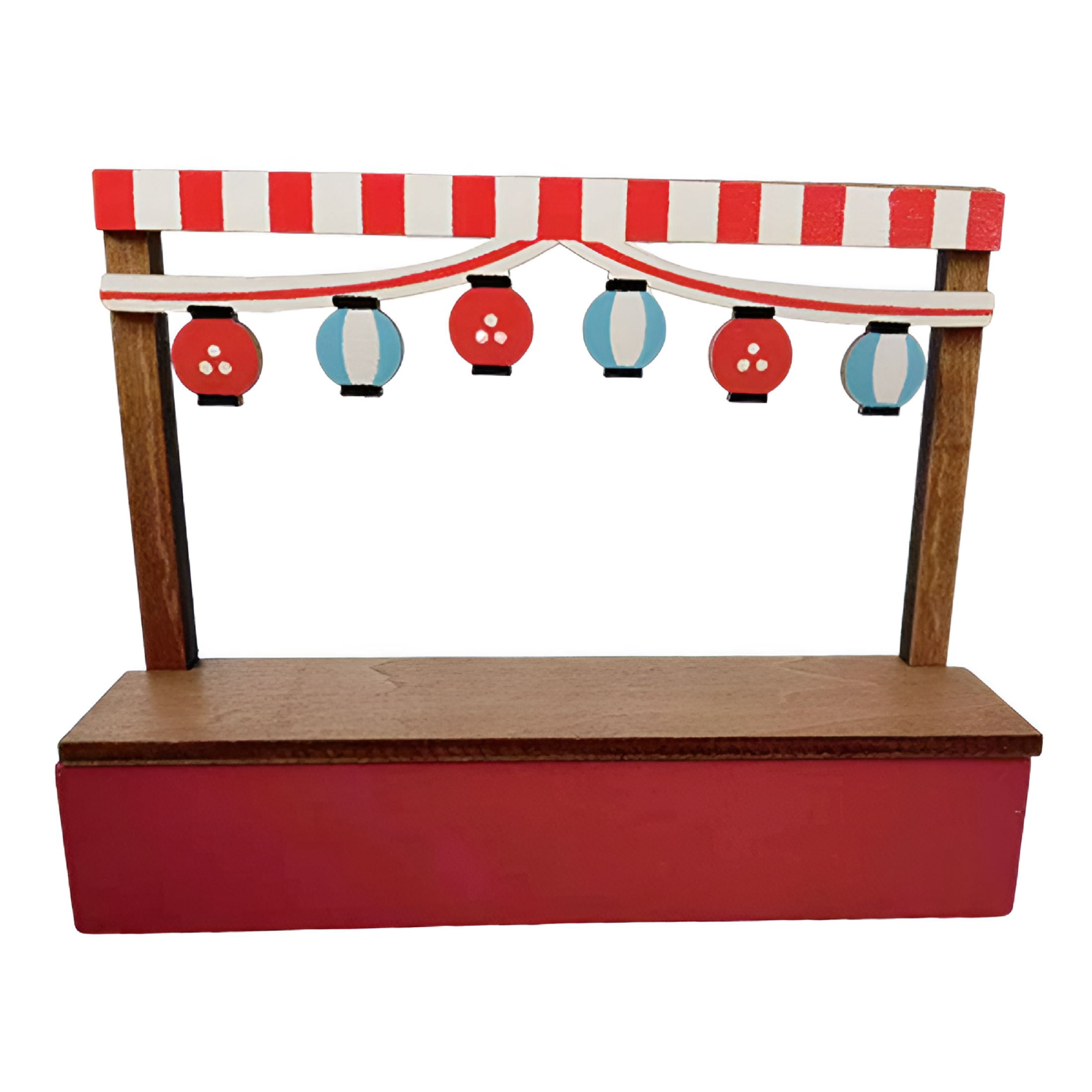 LAMIRO 1/12 Dollhouse Miniature Wood Mini Stall Booth Stand Ornament ...