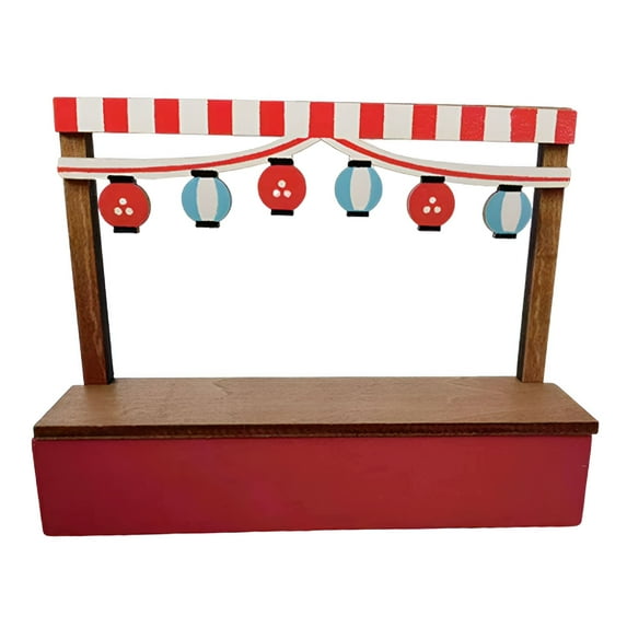LAMIRO 1/12 Dollhouse Miniature Wood Mini Stall Booth Stand Ornament ...