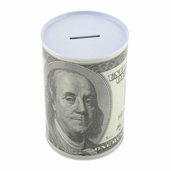 LAMIRO $100 Dollar Bill Piggy Bank 6.5" Tall Coin Saving Money Currency ...