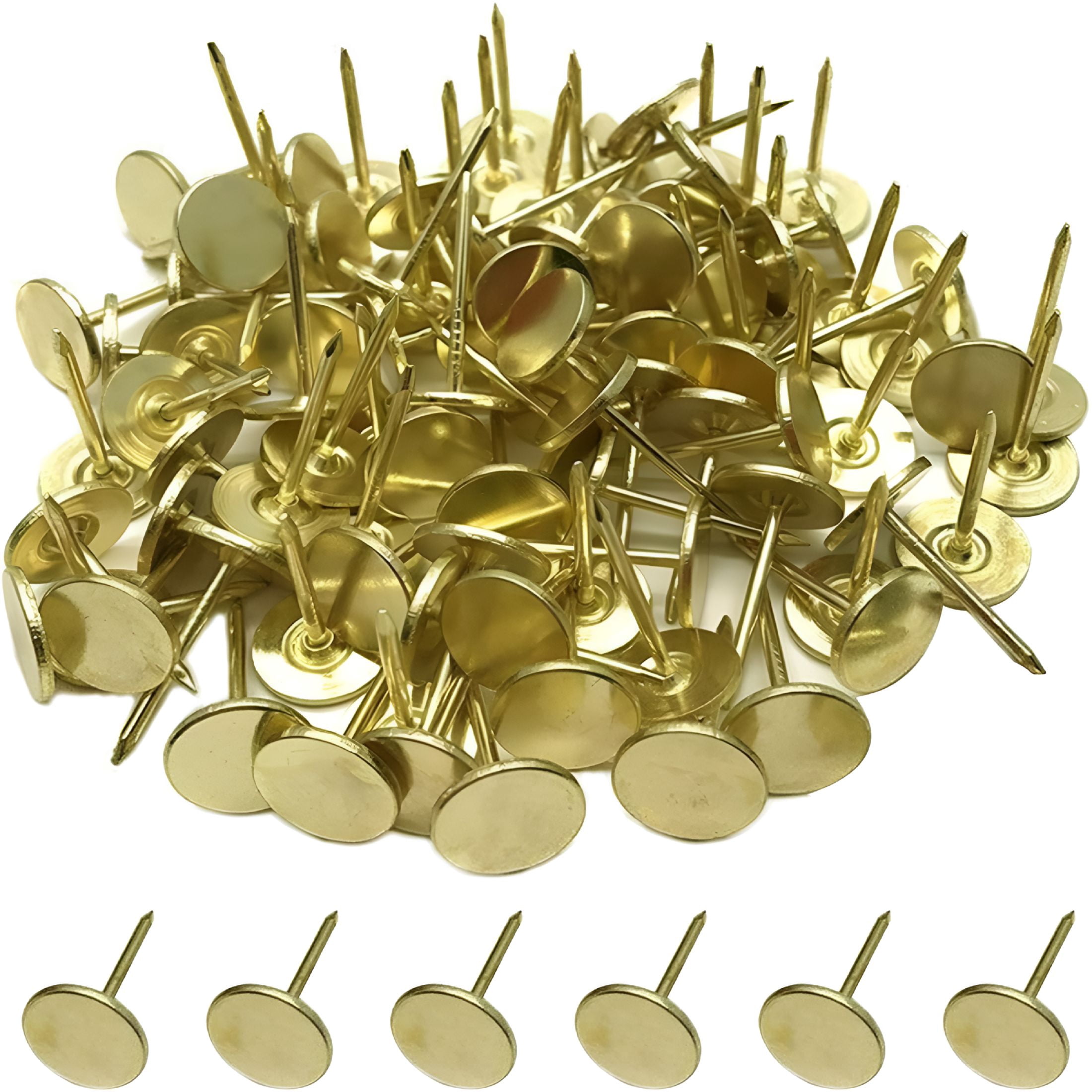 LAMIRO 100Pcs Flat Head Upholstery Tacks 11mmx17mm Furniture Decor ...
