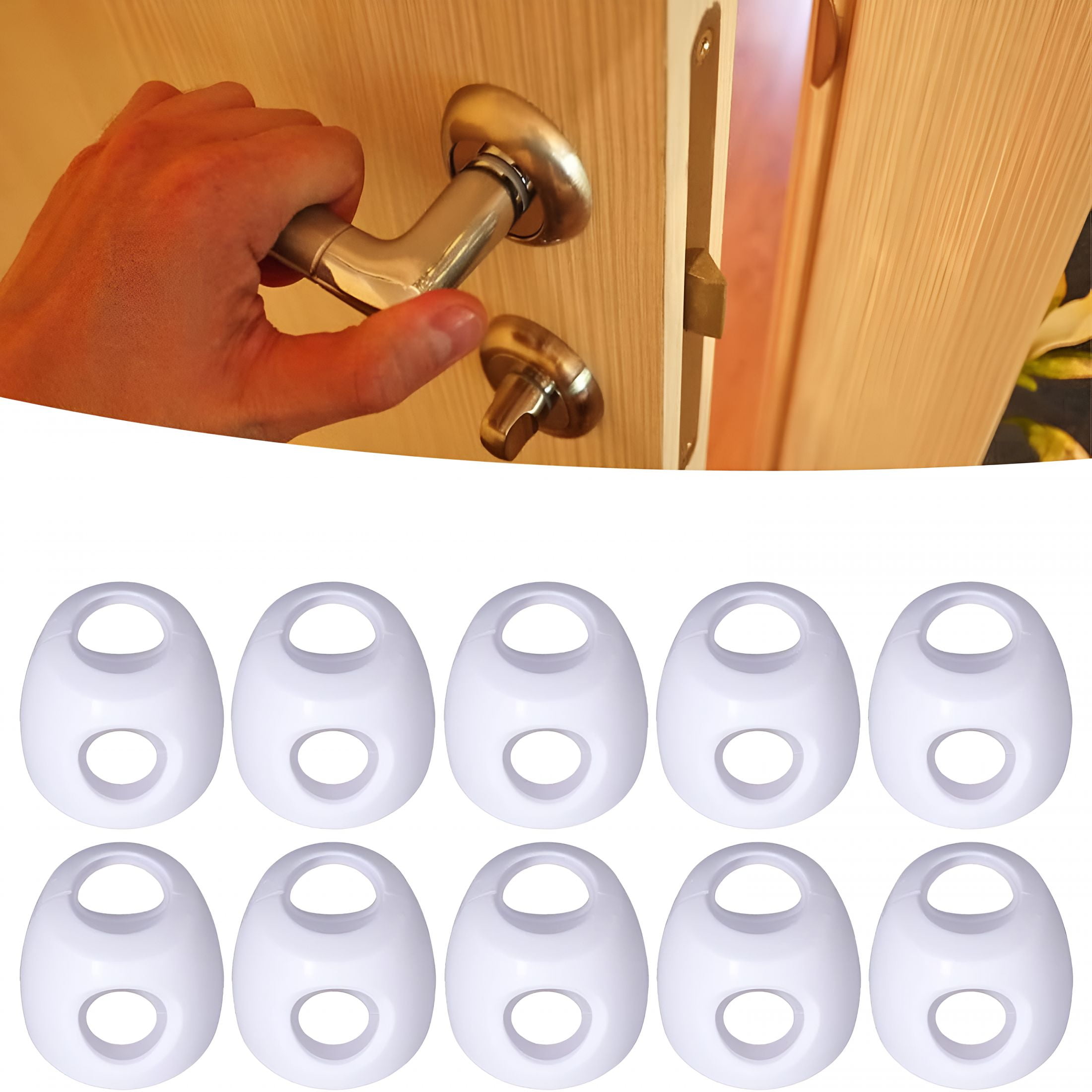 LAMIRO 10Pcs Doorknob Cover Toddler, Child Proof Door Knob Covers, Fit ...