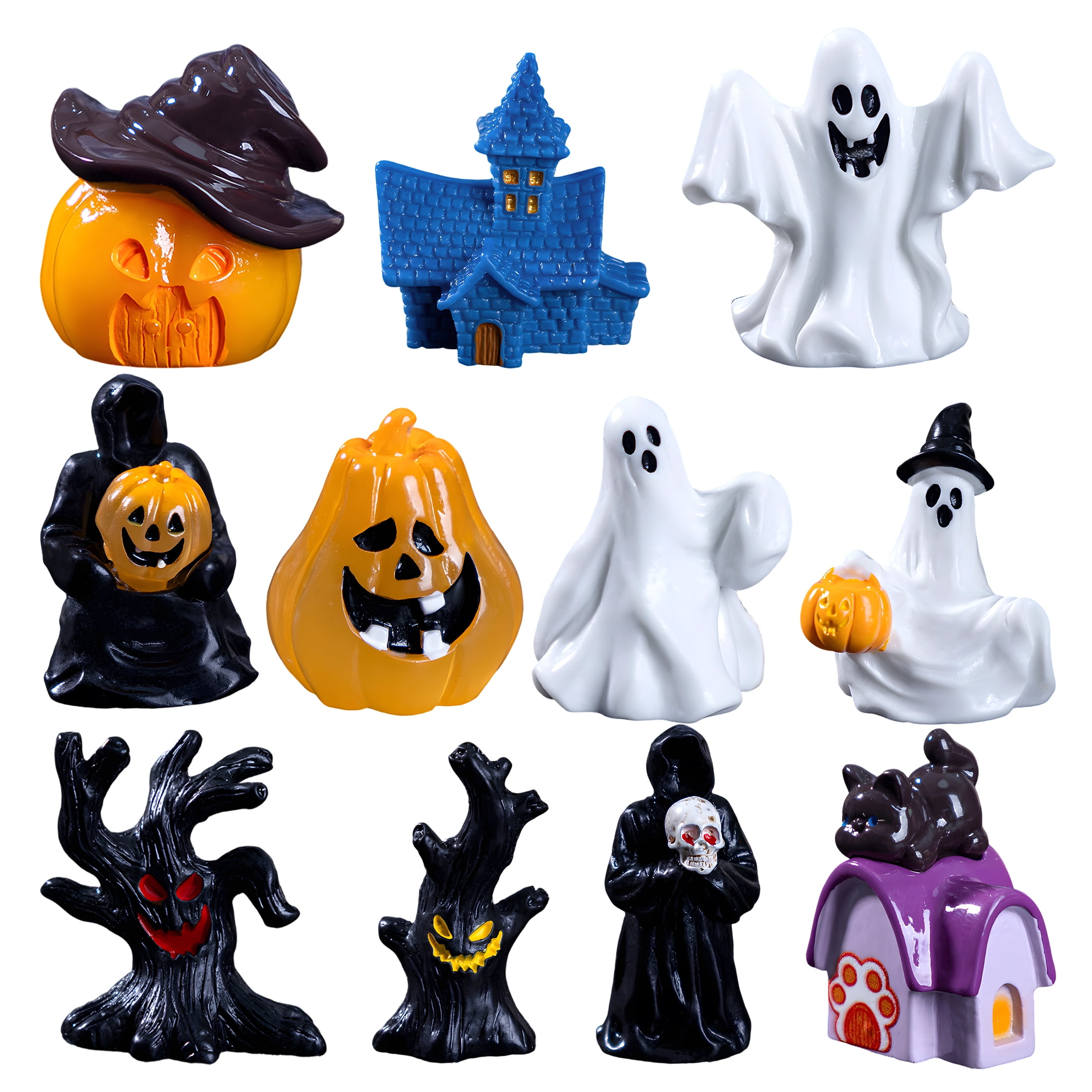 LAMIRO 11Pcs Ghosts Halloween Decorations Indoor,Grim Reaper Ghost Fall ...